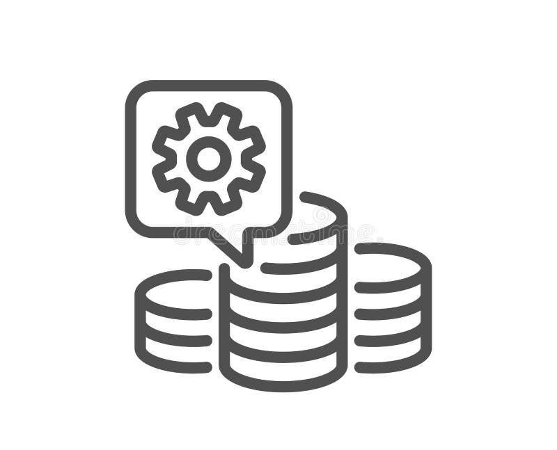 Making Money Line Icon. Budget Gain Sign. Vector Stock Vector ...