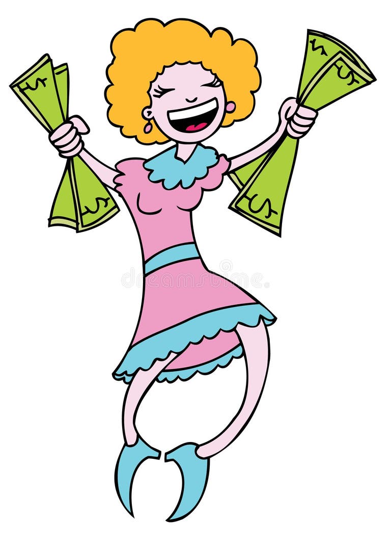 Money Lady Stock Illustrations – 8,370 Money Lady Stock Illustrations ...