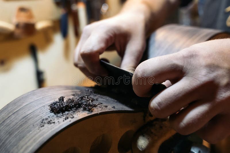 Making Musical Instrument Close Up Stock Photo - Image of atelier ...