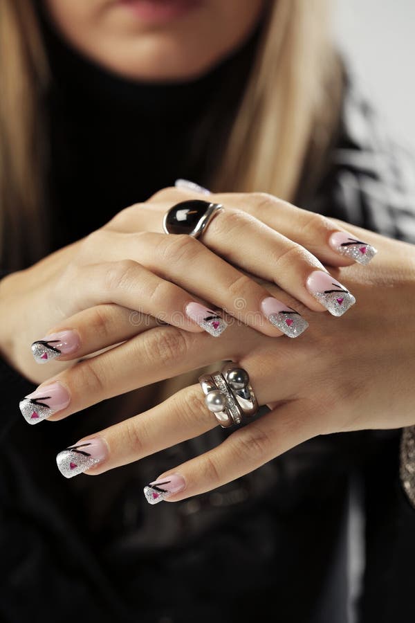 Making nails - finished stock photo. Image of modern - 47478044