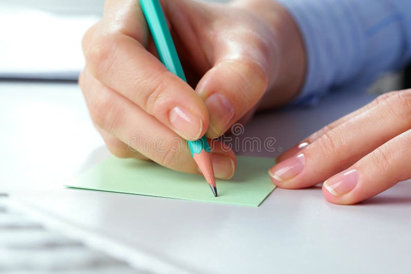 Making notes stock photo. Image of notify, pencil, occupation - 16331496