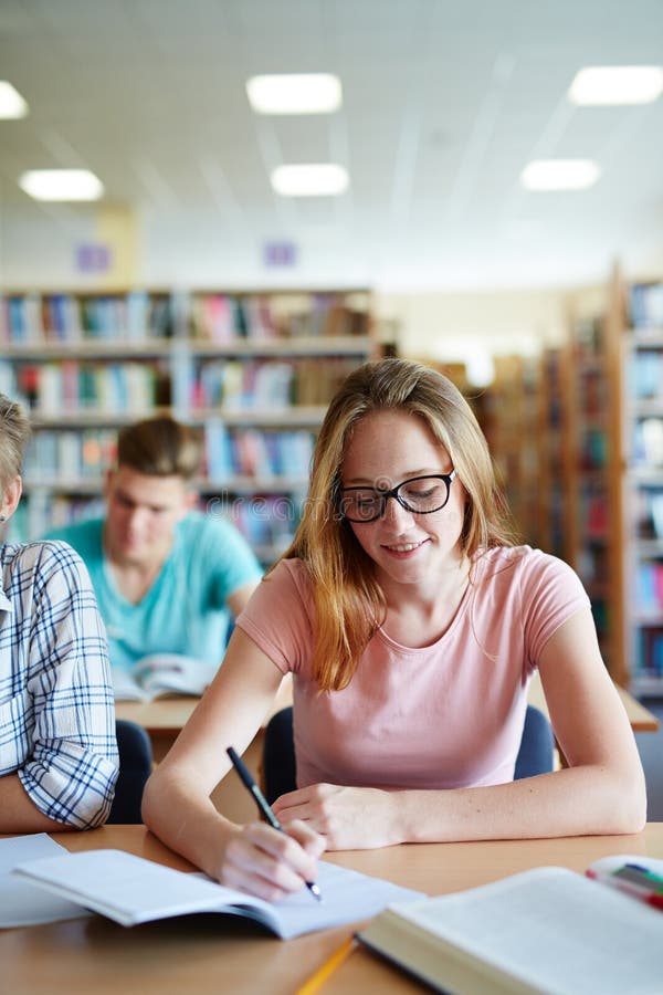 Making notes in copybook stock image. Image of writing - 76192639