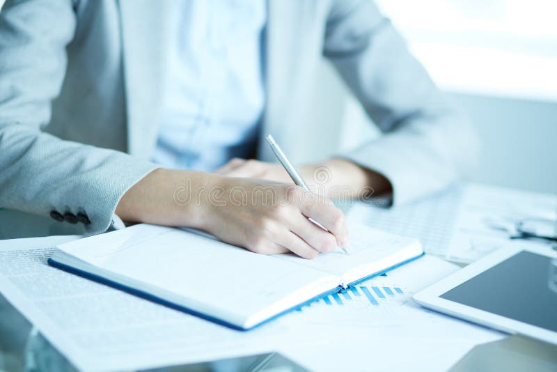 Making notes stock photo. Image of idea, modern, formal - 34218690