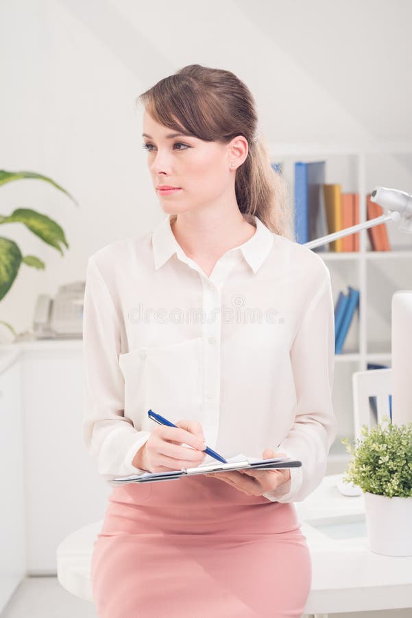 Making notes stock image. Image of caucasian, office - 47884851