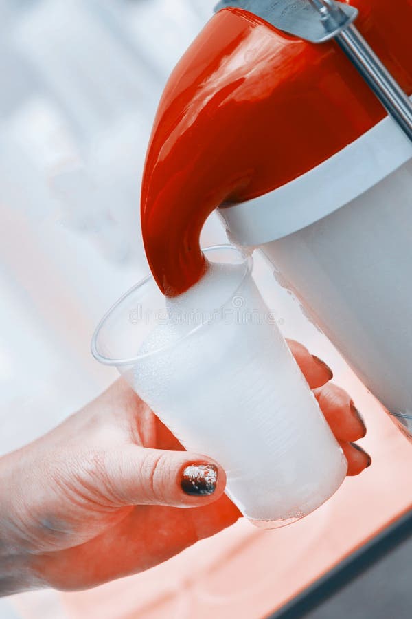 Oxygen Cocktail - an Oxygenated Drink that Forms a Foamy `cap Stock ...