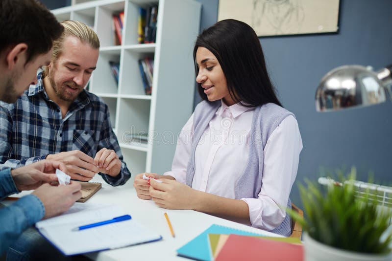 Making paper toys stock photo. Image of handmade, explaining - 89900542