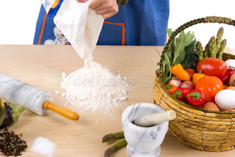 Making Pasta stock photo. Image of culinary, meal, eggplant - 2209692