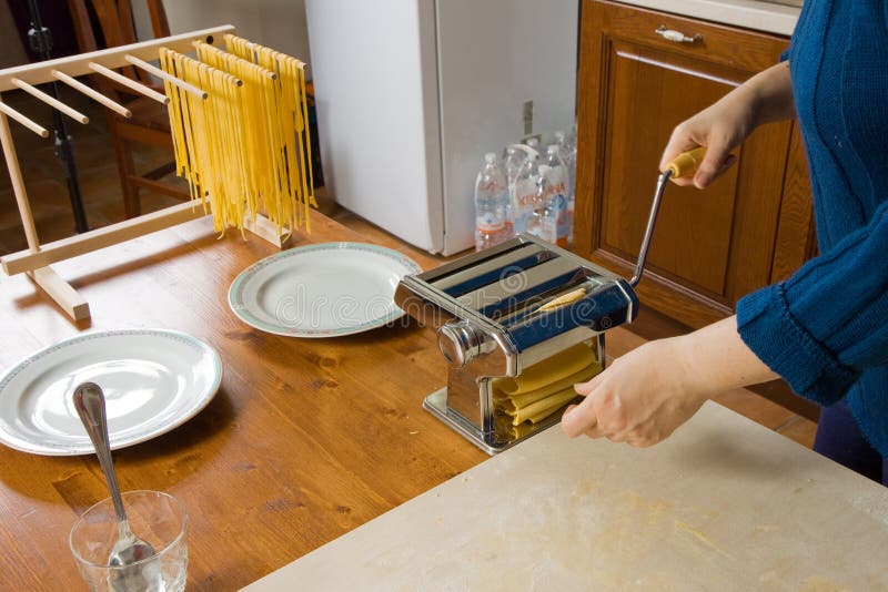 Making pasta stock photo. Image of manual, fresh, food - 40384902