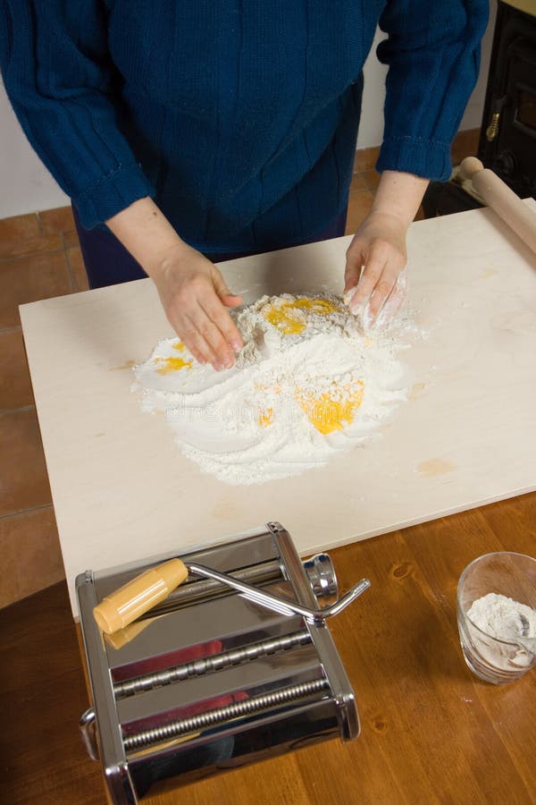 Making pasta stock image. Image of italy, hand, eggs - 34797667