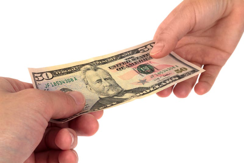 Money Changing Hands stock image. Image of exchange, male - 19844113