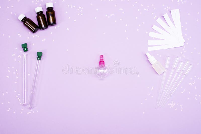 Making Perfumes at Home. Children`s Art Project. Children`s Hands Make ...