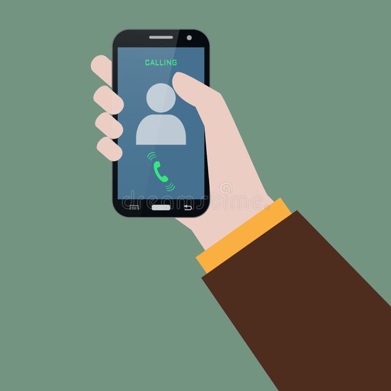 Making phonecall stock illustration. Illustration of global - 54812817