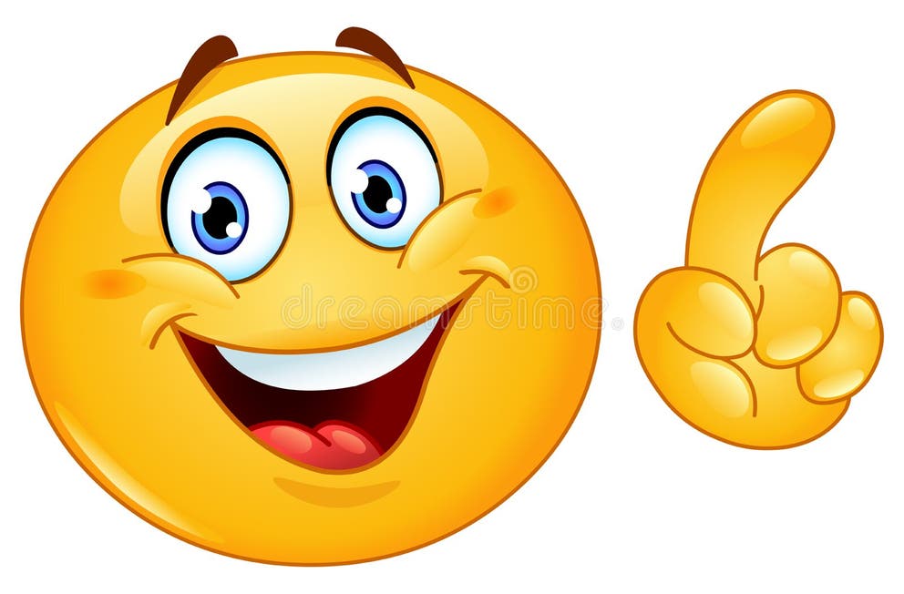 Making a point emoticon stock vector. Illustration of cute - 25977020