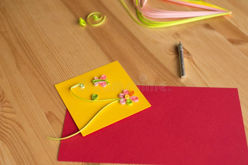 Making Postcards from Long and Narrow Strips of Paper Twisted into ...