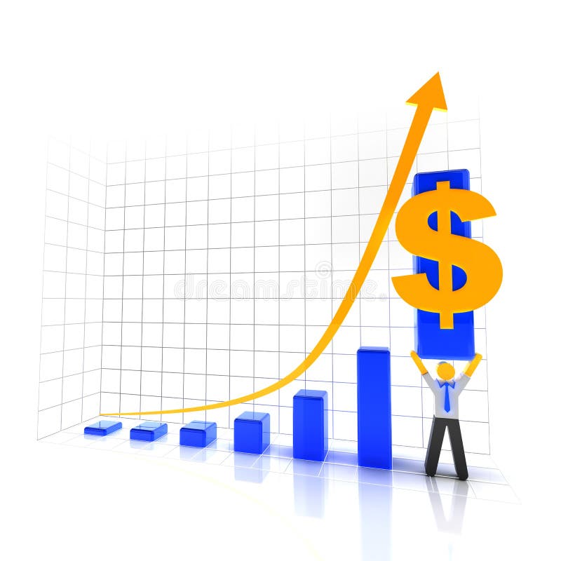 Making profit and success stock illustration. Illustration of business ...