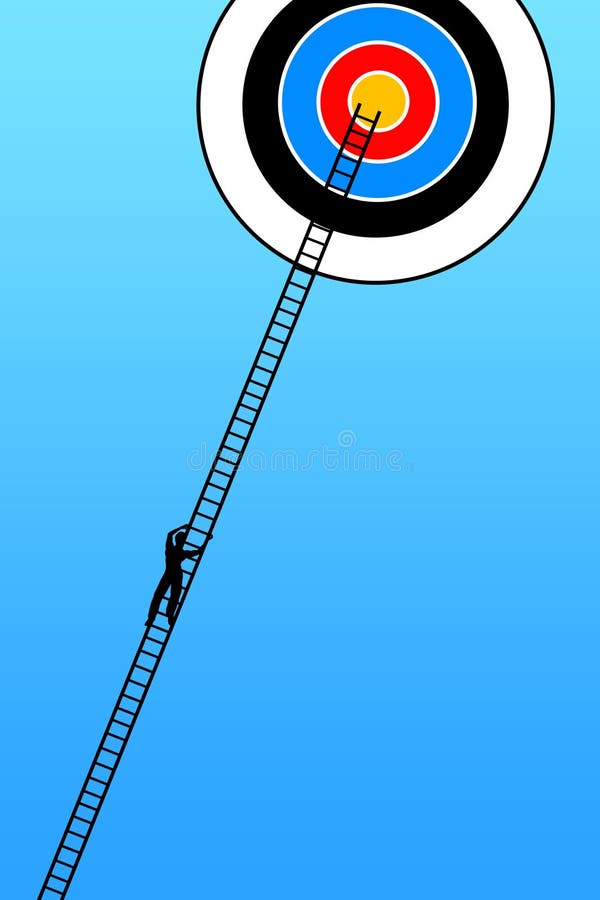 Making progress stock illustration. Illustration of climbing - 61042205