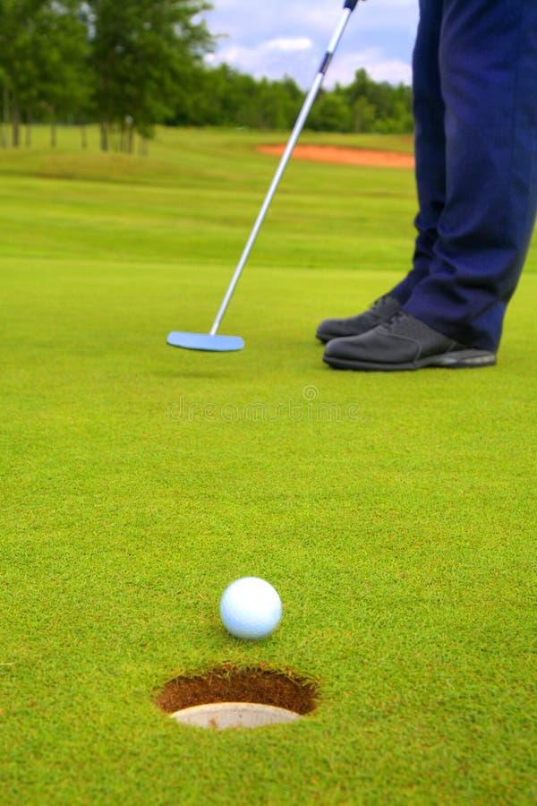 Making the Putt stock image. Image of shaft, recreation - 118538503