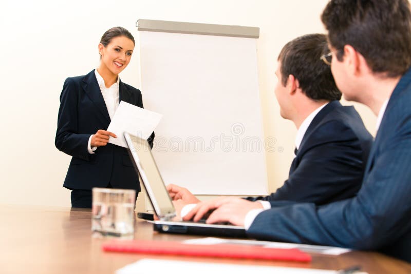 Making report stock photo. Image of leader, businesswoman - 5222366