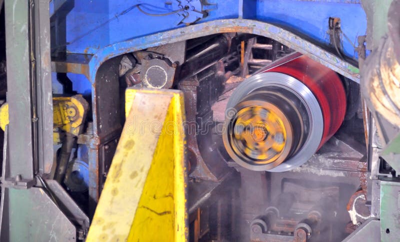 Making roll steel stock image. Image of plant, round - 38350987