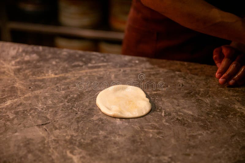 Making Roti Canai or Paratha Stock Image - Image of canai, chapati ...