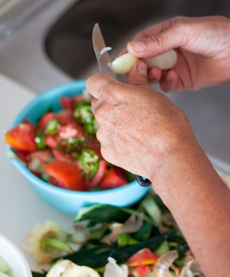 Making salad stock photo. Image of kitchen, freshness - 26447892