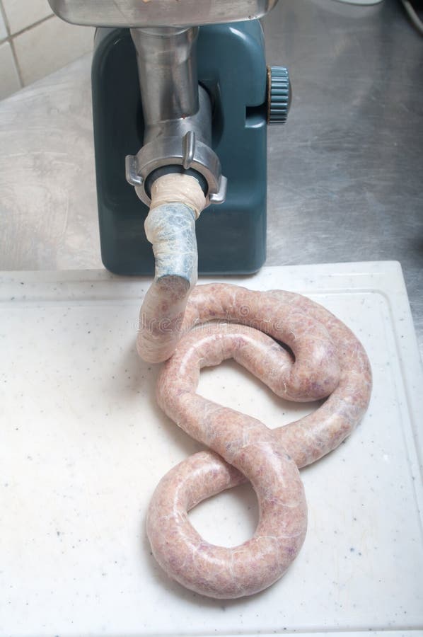 Making Sausage stock photo. Image of processing, homemade - 35991722