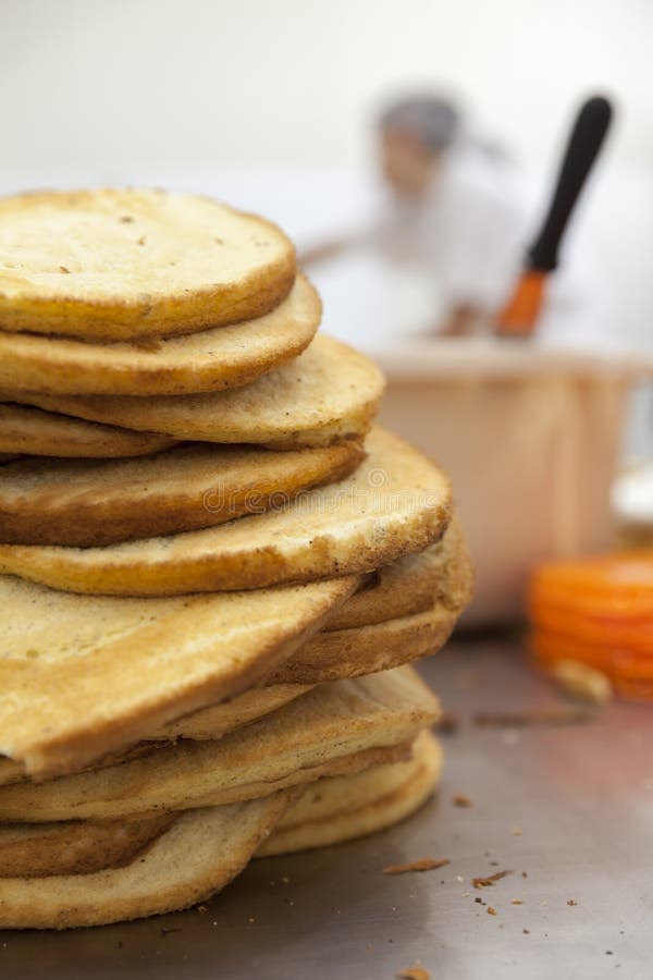 Making small cakes stock photo. Image of cook, kitchen - 81764080