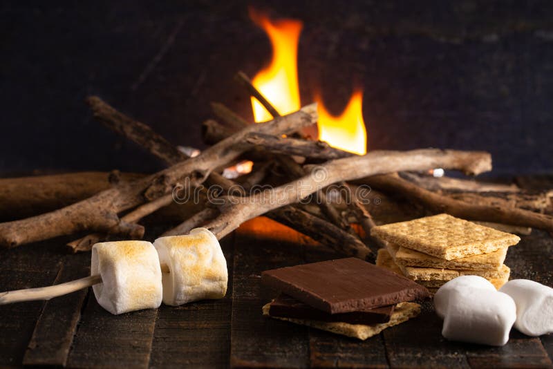 Making Smores stock image. Image of concept, messy, food - 24775011