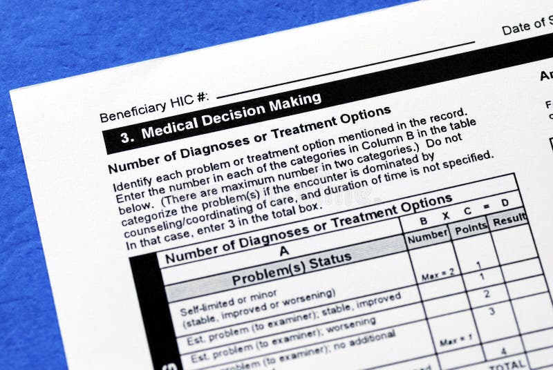 Making a Sound Medicine Decision Stock Photo - Image of office ...