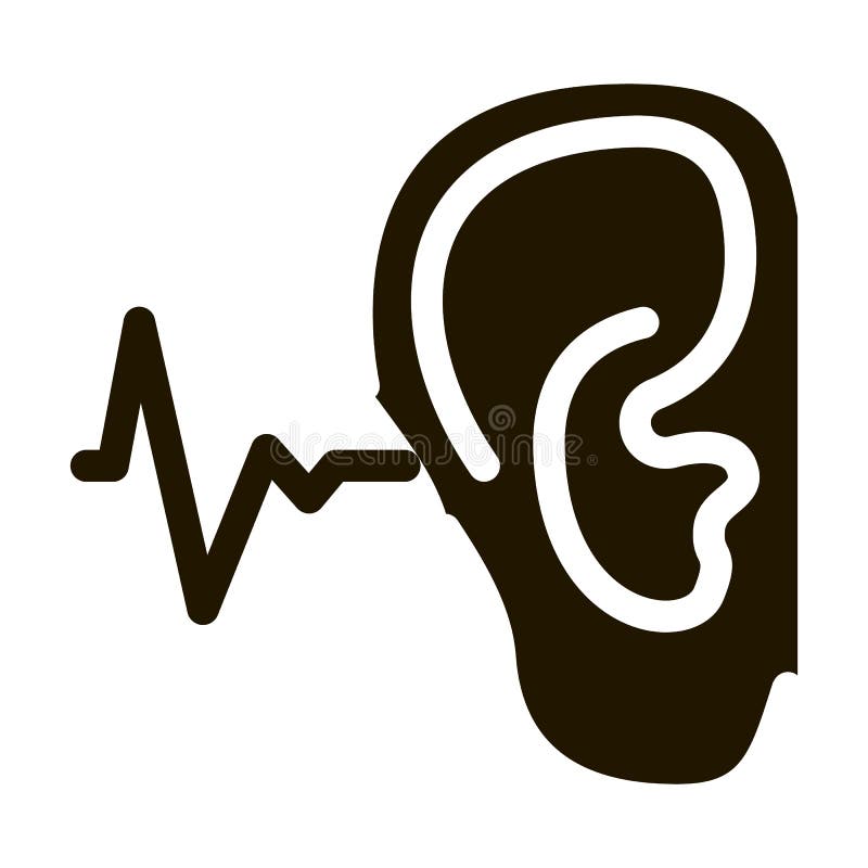 Making Sounds by Ear Icon Vector Glyph Illustration Stock Vector ...