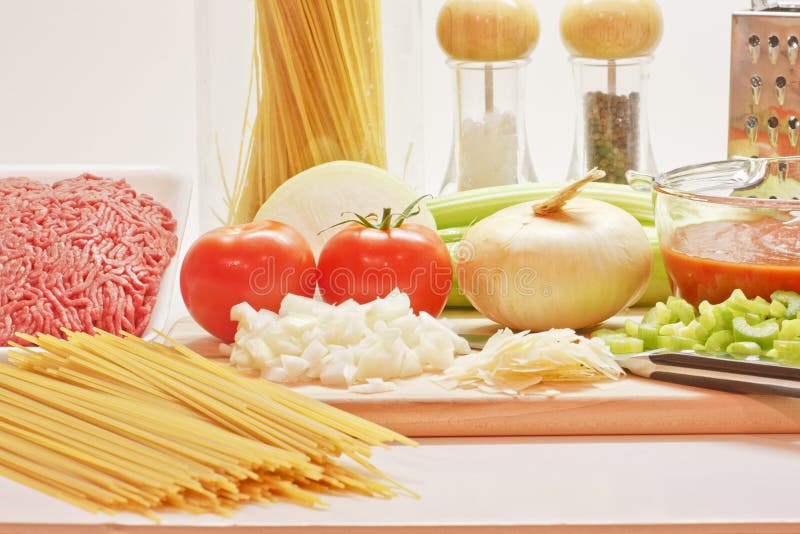 Making Spaghetti stock image. Image of healthy, fresh - 24089179