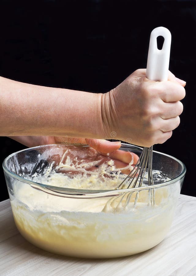 Making Sponge Cake. Series. Stock Image - Image of dough, mixing: 49244039