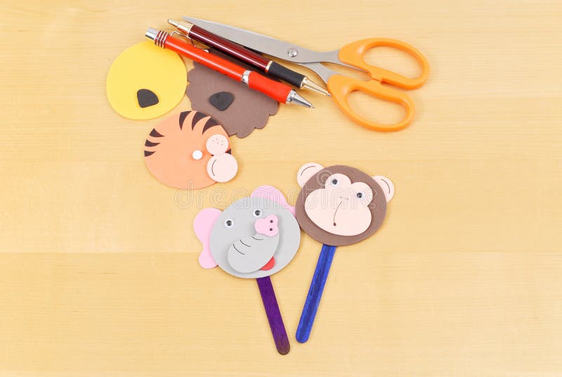 Animal Stick Puppets stock image. Image of creativity - 20673023