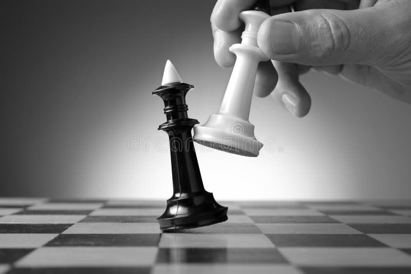 Making a strategic move stock photo. Image of hand, hobby - 34619592