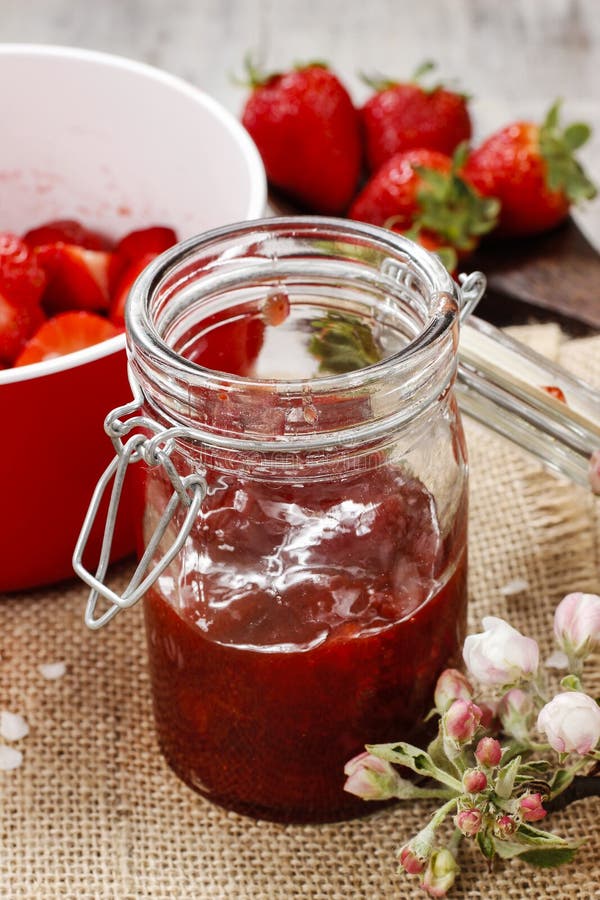 Making Strawberry Jam stock image. Image of cook, jelly - 10096065