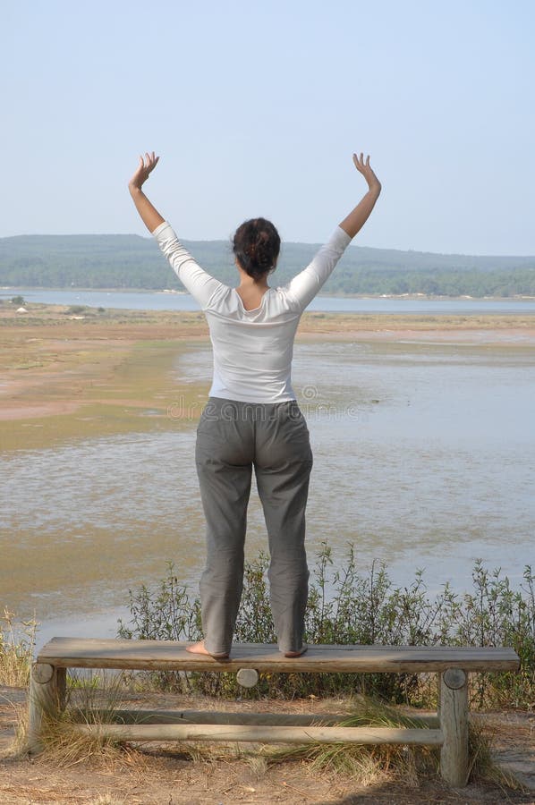 Making Stretching Movements Picture. Image: 6240475