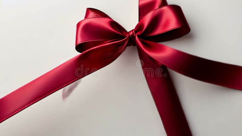 Making a Stylish Gift Presentation Using a Vibrant Red Ribbon on a ...