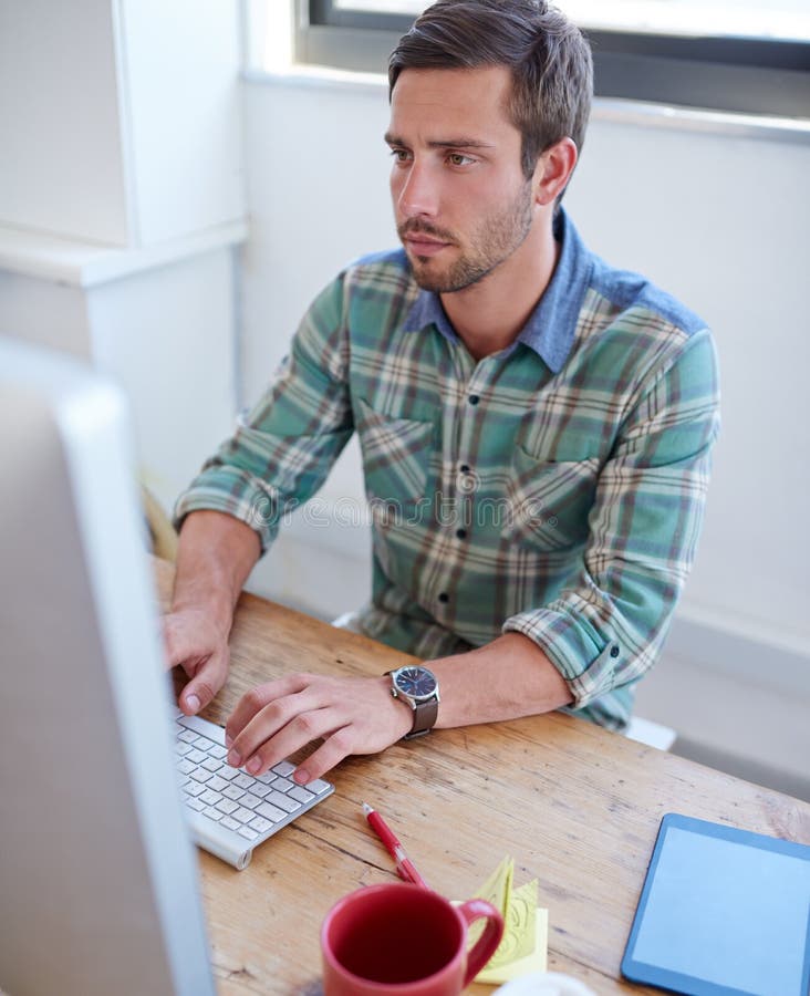 Making Sure All the Task Get Done. a Young Creative Professional ...