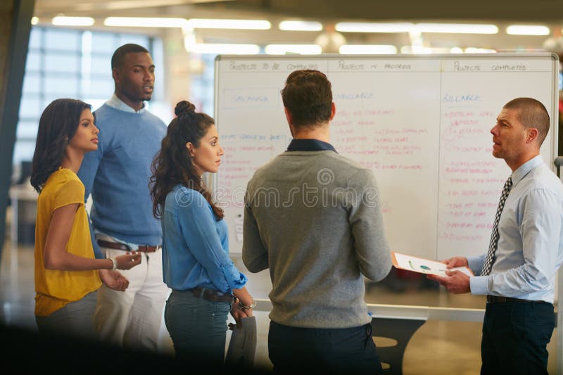 Making Sure Everyone is on the Same Page. a Group of Businesspeople ...