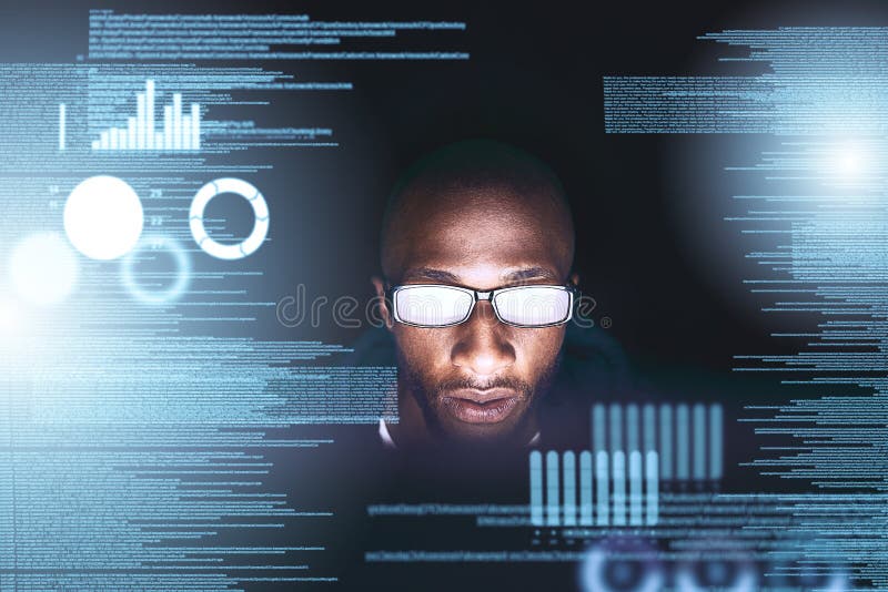 Making Sure the Site is User Friendly. a Young Male Hacker Cracking a ...