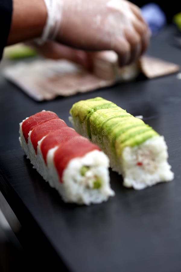 Making sushi stock photo. Image of dining, plate, meal - 11567990