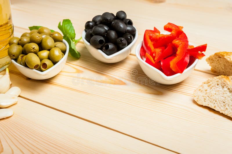 Making of tapas stock photo. Image of desk, italian, sauce - 62566658