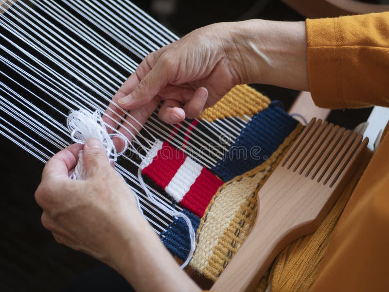 Making a Tapestry with an Image of Lighthouse. Creating Handmade Wall ...