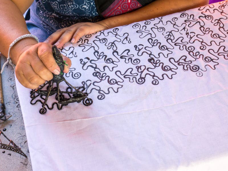 Making Thai cloth stock image. Image of women, culture - 72405335