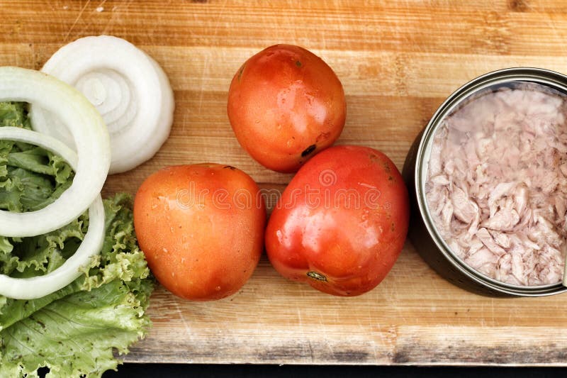 Making tuna sandwich stock photo. Image of tasty, cuisine - 35355310