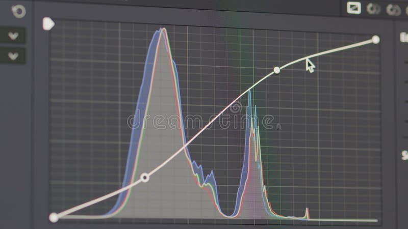 Making Typical S Curve on Color Grading Software Stock Video - Video of ...