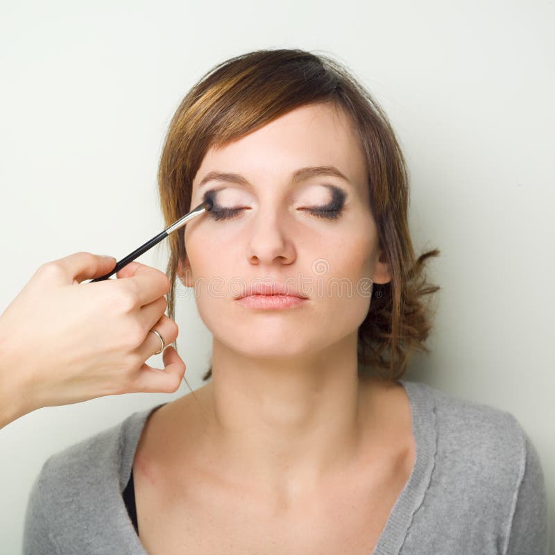 Making up stock image. Image of cosmetics, eyelashes, colorful - 7224191