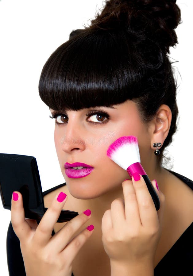 Making up woman stock image. Image of color, beauty, isolated - 31185745