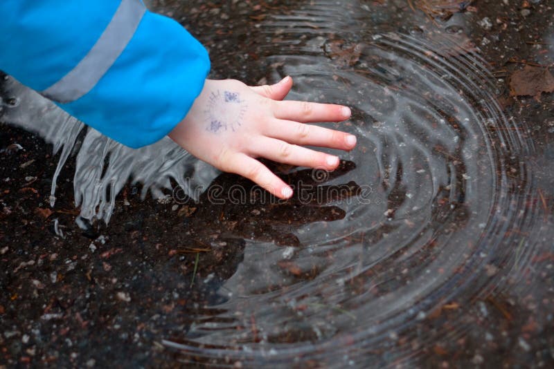 Making waves stock photo. Image of child, reflection - 20148316