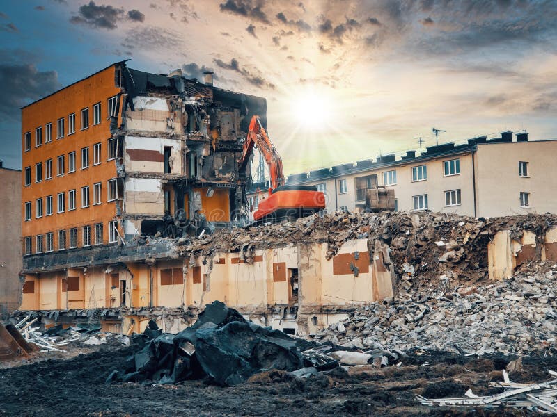 Making Way for Progress: Yellow Excavator Clears the Path for New ...